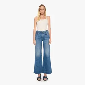 MOTHER The Tomcat Roller Sneak On A Roll Jeans - Blue