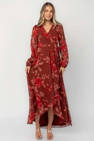 COCOLOVE Felicity Wrap Maxi Dress