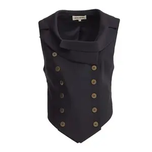 JULIA ALLERT Sculptural Asymmetrical Fitted Vest