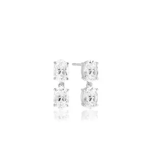 SIF JAKOBS JEWELLERY Earrings Ellisse Due Piccolo - Silver