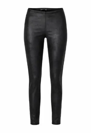 CONQUISTA Faux Leather Effect Slim-fit Pants