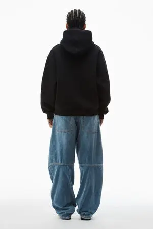 Alexander Wang Hoodie In Dense Fleece