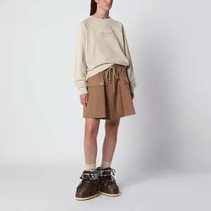 Moncler Cotton-blend Flared Cargo Skirt