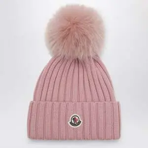 Moncler Wool Beanie With Pom-pom