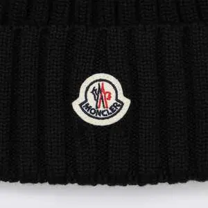 Moncler Wool Beanie With Pom-pom