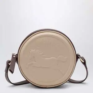 Chloé Circular Shoulder Bag In Light Pink Leather