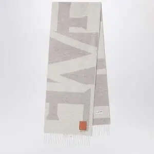 Loewe Light Cashmere Scarf With Anagram Patch