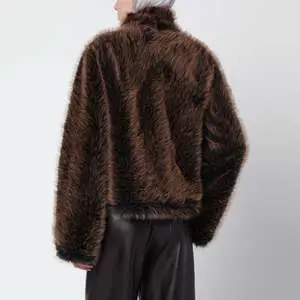 BB COUTURE Black/ Susan Jacket In Faux Fur
