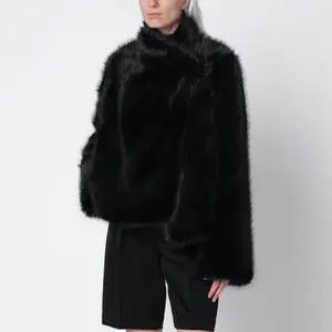 BB COUTURE Jackie Jacket In Faux Fur - Black