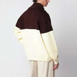 Loewe Yellow Half-zip Sweatshirt In Cotton Blend