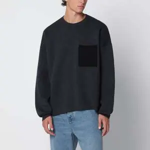 Loewe Charcoal Cotton Blend Jumper - Grey