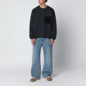 Loewe Charcoal Cotton Blend Jumper - Grey