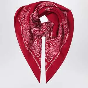 Destin Judy Bandana Scarf In Wool - Red
