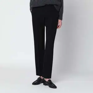 THE ROW Cyril Wool Trousers - Black