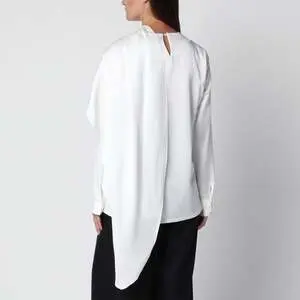 Source Unknown Koa Draped Satin Blouse