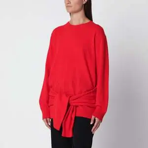 Source Unknown Wool Blend Jumper With Double-sleeve Design - Red