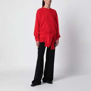 Source Unknown Wool Blend Jumper With Double-sleeve Design - Red