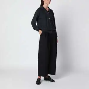 Source Unknown Merino Wool Cardigan With Open Polo Collar