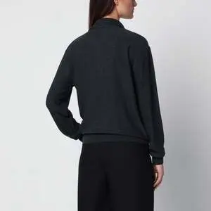 Source Unknown Merino Wool Cardigan With Open Polo Collar
