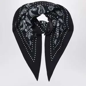Destin Mud Triangular Bandana Scarf - Black