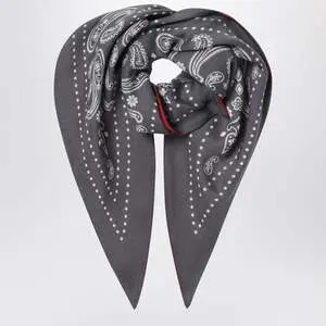 Destin Lava/terracotta Triangular Bandana Scarf - Multicolor