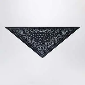Destin Navy Blue/burgundy Triangular Bandana Scarf