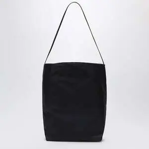 VALESQUE Navy Nylon Bucket Tote Bag