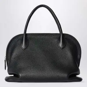 THE ROW Agnes 12 Bag In Calfskin Leather - Black