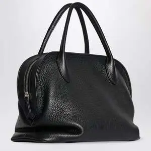 THE ROW Agnes 12 Bag In Calfskin Leather - Black
