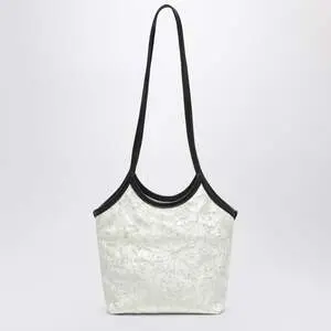 VALESQUE Velvet Cami Tote Bag - White