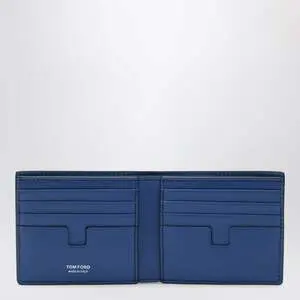 TOM FORD Bifold Wallet In Glossy Crocodile-effect Leather