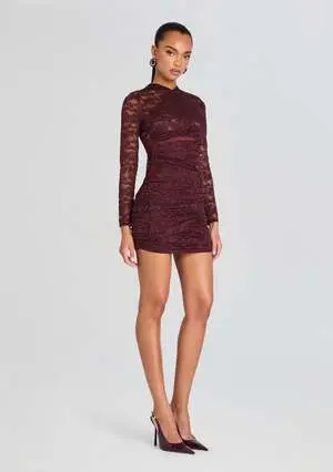 SEROYA Moxey Ruched Mini Dress