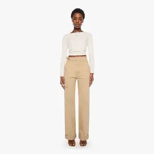 MOTHER The Prep Tune Up Cargo Sneak Cuff Pants - White