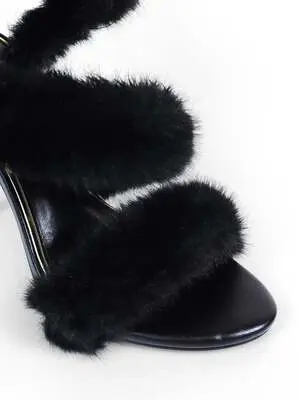 Frederick's Of Hollywood Allure Fluffy Stiletto Sandal