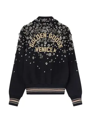 GOLDEN GOOSE Embellished Wool Bomber Jacket