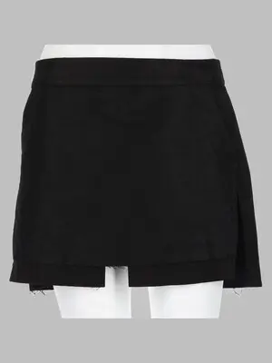 Rick Owens Fog Cutoff Mini Skirt