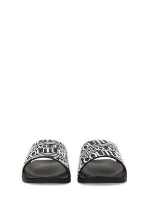 Versace Logo Slide Sandals