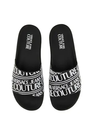 Versace Logo Slide Sandals