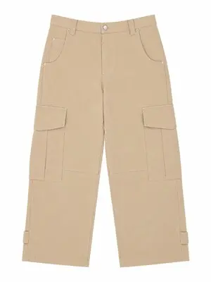 AMI Paris Pantalone Cargo In Cotone - Beige