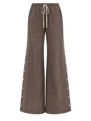 Rick Owens Wide Leg Snap Button Trousers