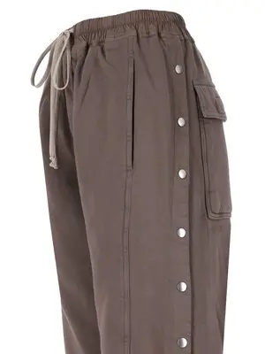 Rick Owens Wide Leg Snap Button Trousers