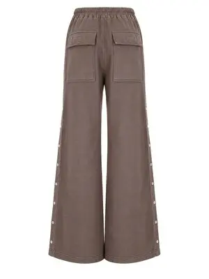 Rick Owens Wide Leg Snap Button Trousers