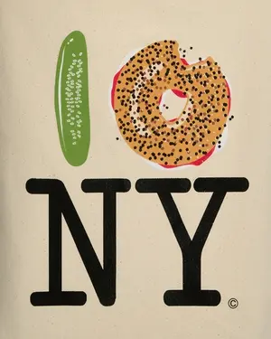 PICCOLINY Bagel Ny Large Tote
