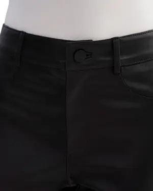 LAMARQUE Stretch Leather Crop Flare Pants
