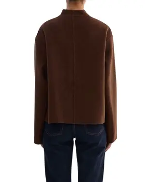 LAMARQUE Hania Stand Collar Reversible Jacket