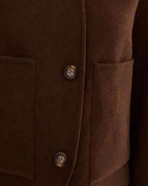 LAMARQUE Hania Stand Collar Reversible Jacket