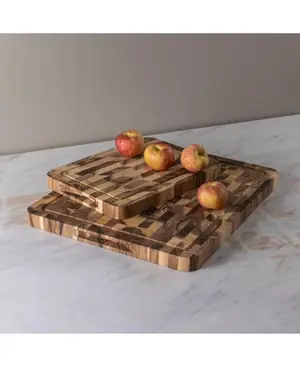 BE HOME Acacia End Grain Rectangular Cutting Board