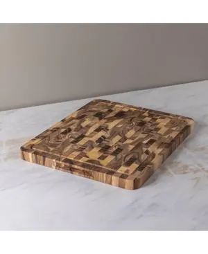 BE HOME Acacia End Grain Rectangular Cutting Board