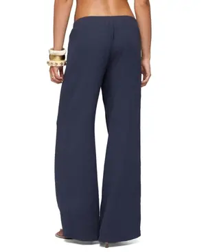 EDIKTED Viktoria Wide Leg Gauze Pants