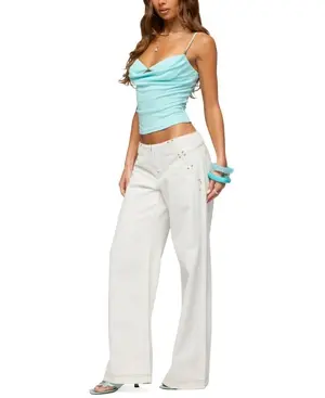 EDIKTED Kianni Low Rise Wide Leg Jeans